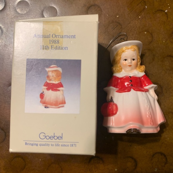 Goebel | Holiday | Goebel 988 Annual Ornament 11th Edition Girl 943 Box West Germany | Poshmark